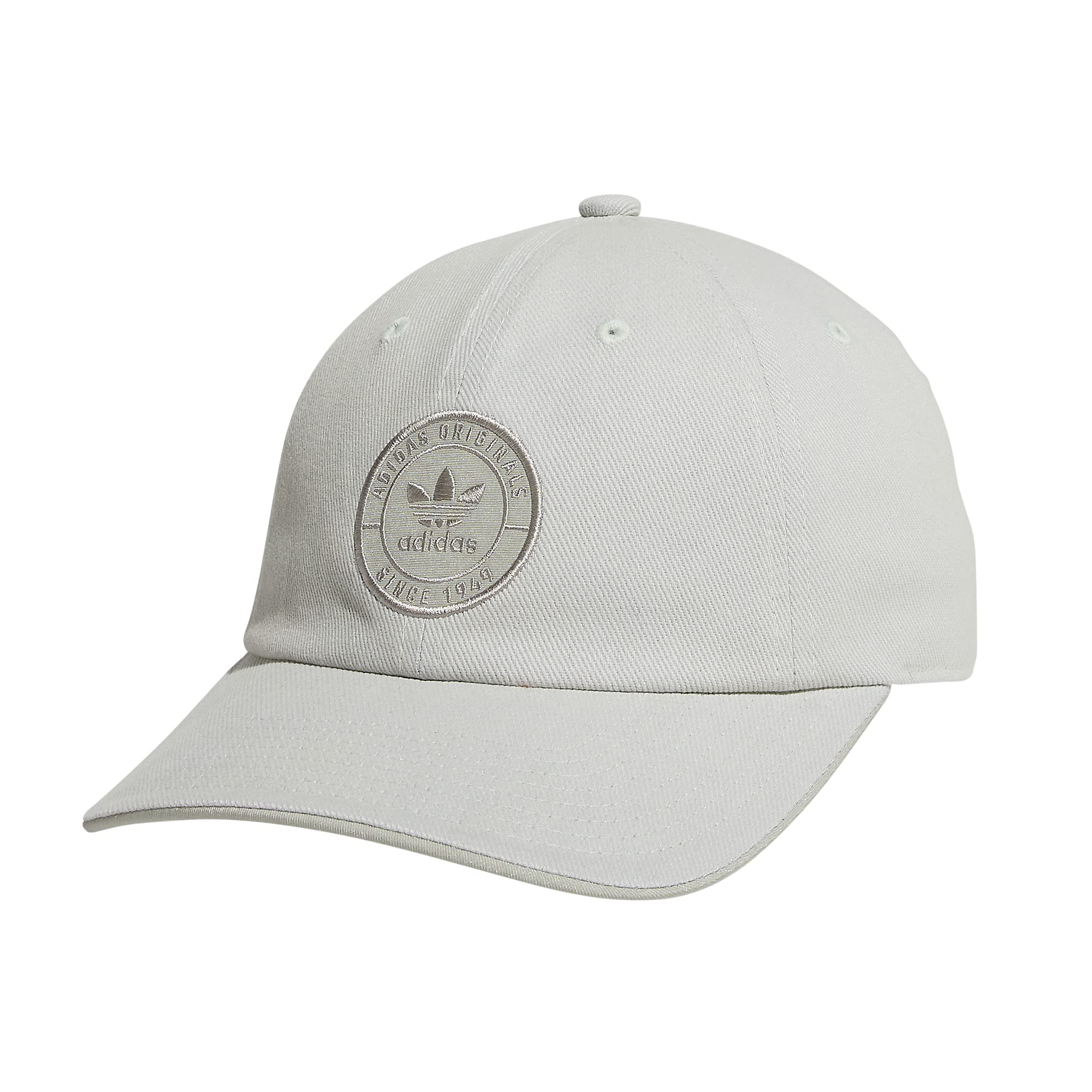 adidas Originals Men's Resort Relaxed Fit Strapback Hat, Wonder Silver/Wonder Silver, One Size