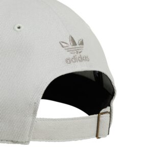 adidas Originals Men's Resort Relaxed Fit Strapback Hat, Wonder Silver/Wonder Silver, One Size