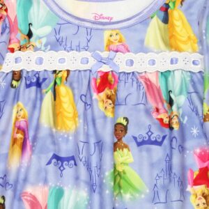 Disney Princess Toddler Girls Granny Gown Nightgown (4T, Purple)