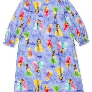 Disney Princess Toddler Girls Granny Gown Nightgown (4T, Purple)