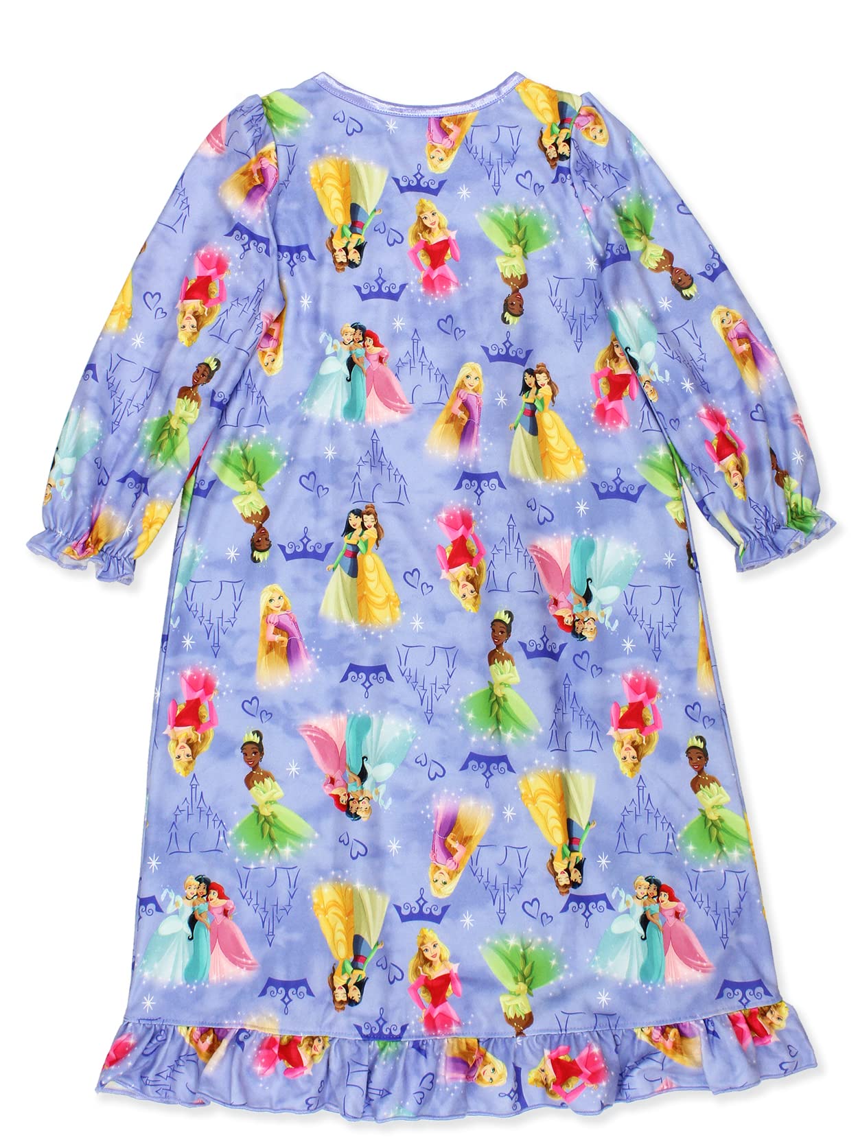 Disney Princess Toddler Girls Granny Gown Nightgown (4T, Purple)