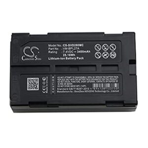 HLILY Replacement for Battery Panasonic CGR-B/202E1B, CGR-B/403, CGR-B/814 VDR-D250EB-S, VDR-D250EG-S, VDR-D250E-S, VDR-D258GK, VDR-D300, VDR-D300EB-S 7.4V/3400mAh