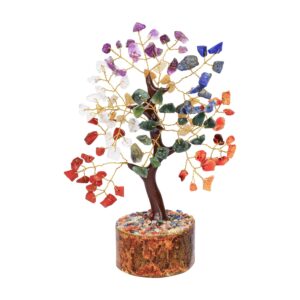 chakra tree - crystal tree - chakra tree of life - crystal gifts - tree of life decor - gemstone tree - feng shui decor - chakra decor - crystal decor - spiritual gifts - housewarming gifts new home