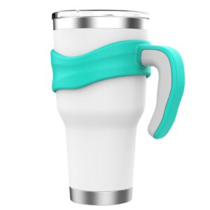 tumbler handle fits for 30 oz yeti rambler,rtic mug-previously design,sic,ozark trail & more tumbler travel mug | bpa free（handle only） (green)