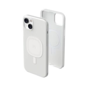 urban armor gear [u] by uag designed for iphone 14 plus case white marshmallow 6.7" lucent 2.0 built-in magnet compatible with magsafe charging slim lightweight opaque protective cover