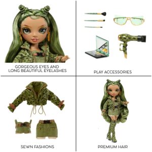 Rainbow High Olivia- Camo Green Fashion Doll. Fashionable Outfit & 10+ Colorful Play Accessories. Great Gift for Kids 4-12 Years Old and Collectors.