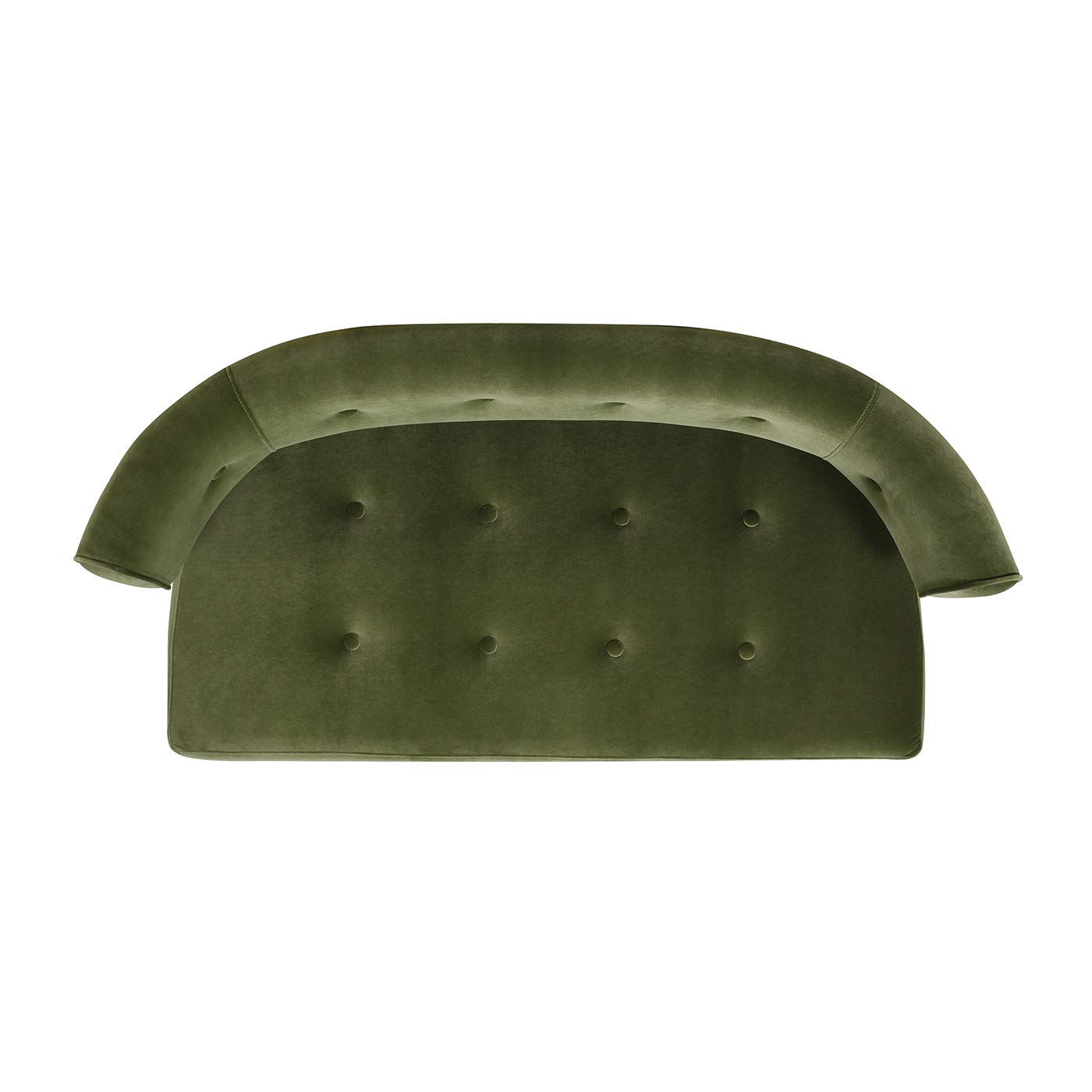 Jennifer Taylor Home Jared Tufted Bench Settee (Olive Green Performance Velvet)