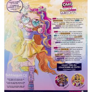 L.O.L. Surprise! OMG Sunshine Color Change Bubblegum DJ Fashion Doll with Color Changing Hair and Fashions and Multiple Surprises – Great Gift for Kids Ages 4+