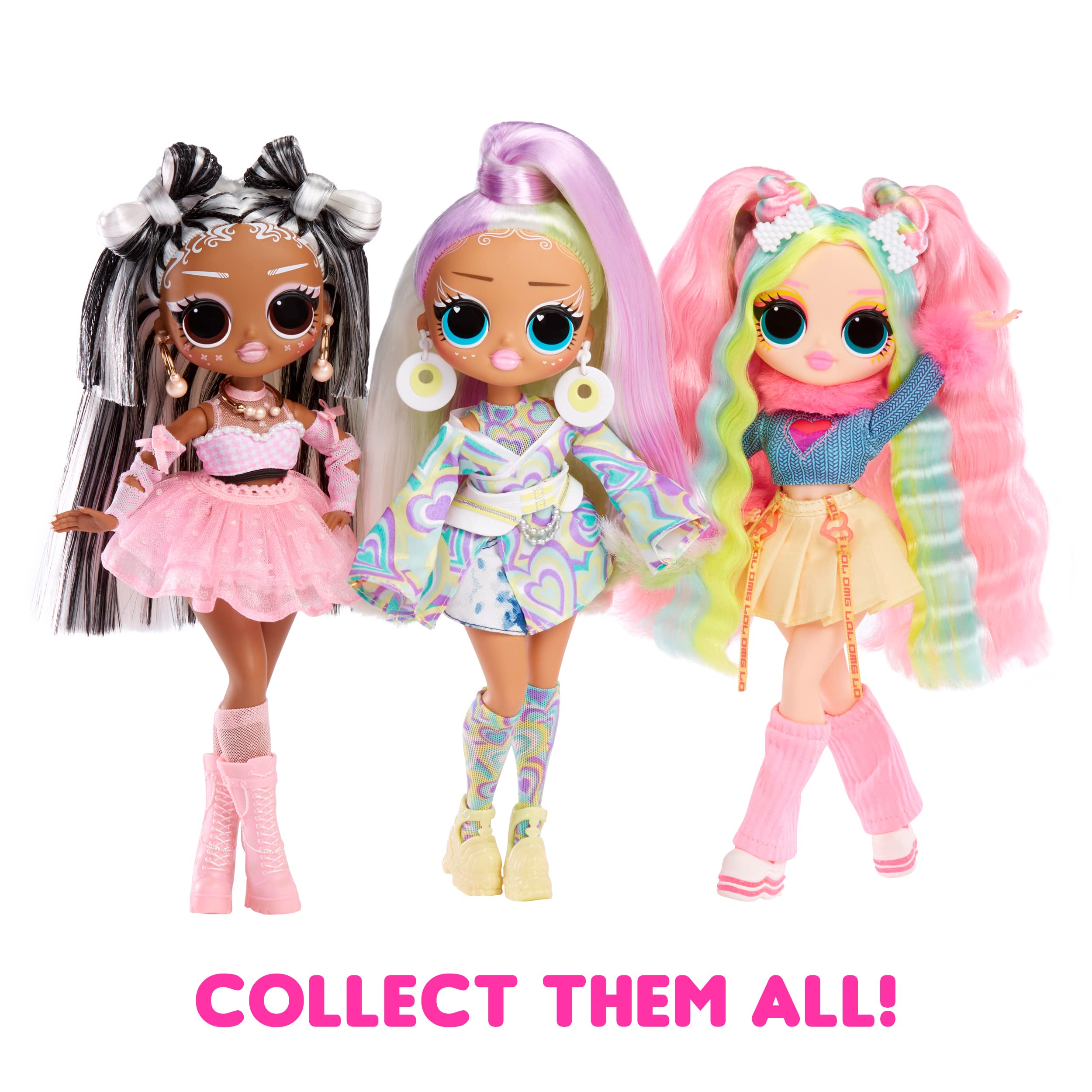 L.O.L. Surprise! OMG Sunshine Color Change Bubblegum DJ Fashion Doll with Color Changing Hair and Fashions and Multiple Surprises – Great Gift for Kids Ages 4+