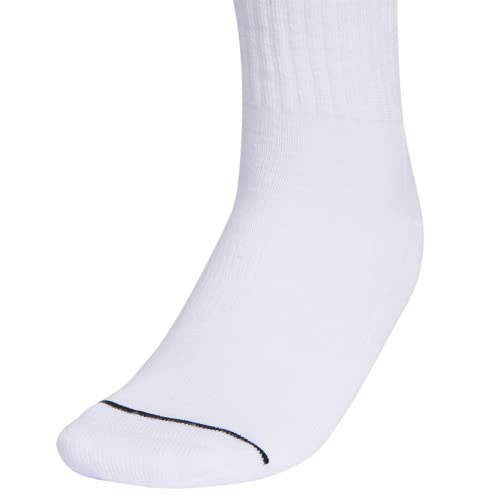 adidas Originals Women's Icon Crew Socks (3-Pair), White/Black, Medium