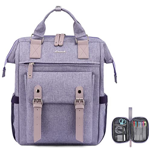 LOVEVOOK Laptop Backpack for Women, Teacher Nurse Bag Work Travel Computer Backpacks Purse,Daypack Water Resistant with USB Charging Port, 15.6 inch