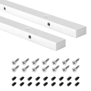 powertec 36" miter bar for table saw sled, fits standard 3/4" x 3/8" miter slot runners for crosscut sled, taper jig & other wood working jig, table saw, router table, band saw, 2 pk (71520-p2)