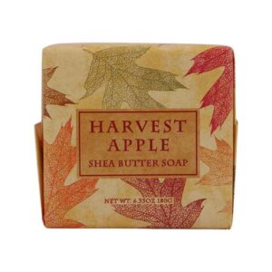 greenwich bay trading company 6.35 oz soap square (autumn collection harvest apple)