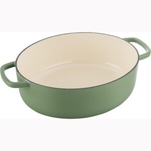 BALLARINI Bellamonte Cast Iron 5-qt Oval Dutch Oven - Saggio Green