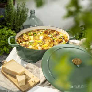 BALLARINI Bellamonte Cast Iron 5-qt Oval Dutch Oven - Saggio Green