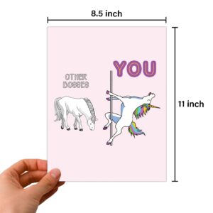 Ulbeelol Big Unicorn Boss Card, Humorous Birthday Card for Boss, Jumbo Size