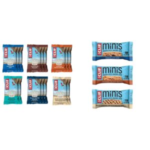 clif bar s + mini variety pack, 1.0 count, plant-based snack food bars