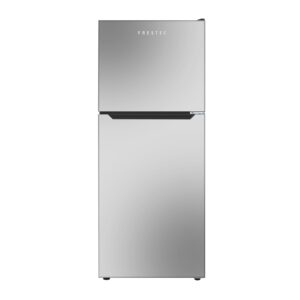 frestec 14.6 cu' refrigerator with freezer, apartment size refrigerator top freezer, 2 door fridge with adjustable thermostat control, freestanding, door swing, stainless steel (fr 1462 sl)