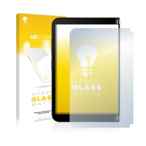 upscreen matte screen protector glass film compatible with microsoft surface duo 2 (outer display) - anti-glare, anti-fingerprint, 9h glass protection