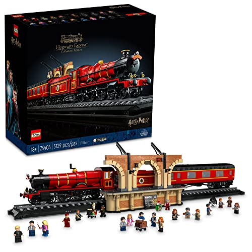 LEGO Harry Potter Hogwarts Express – Collectors' Edition, Iconic Replica Model Steam Train from The Films, Collectible Memorabilia Set for Adults, Celebrate Harry Potter Birthday, 76405