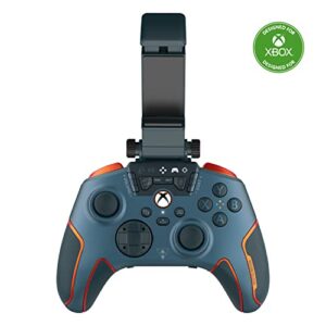 turtle beach recon cloud wired game controller with bluetooth for xbox series x|s, xbox one, windows, android mobile devices – remappable buttons, audio enhancements, superhuman hearing – blue magma