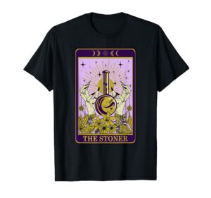 tarot card the stoner funny cannabis wiccan marijuana t-shirt