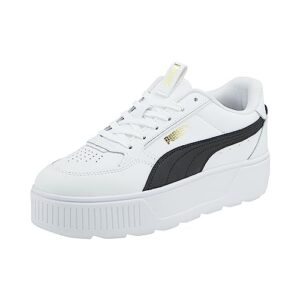 puma women's karmen rebelle sneaker, puma white-puma black, 9.5