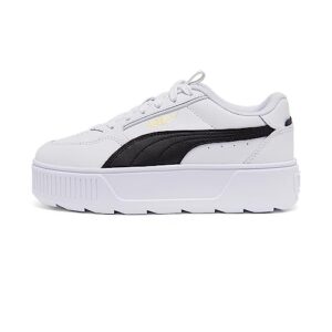 PUMA Women's KARMEN REBELLE Sneaker, Puma White-Puma Black, 9.5