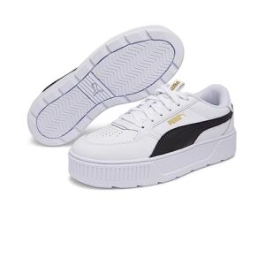 PUMA Women's KARMEN REBELLE Sneaker, Puma White-Puma Black, 9.5