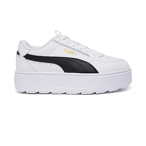 PUMA Women's KARMEN REBELLE Sneaker, Puma White-Puma Black, 9.5