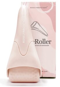 roselynboutique cryotherapy ice roller for face reduce wrinkles puffiness stick massager - self care gifts skincare tools relaxation (beige)