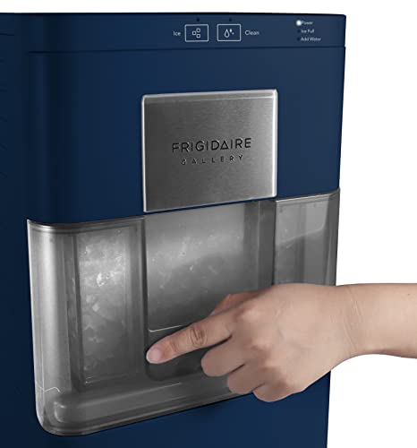 FRIGIDAIRE Gallery EFIC255 Countertop Crunchy Chewable Nugget Ice Maker, 44lbs per Day, Auto Self Cleaning, 2.0 Gen, Navy