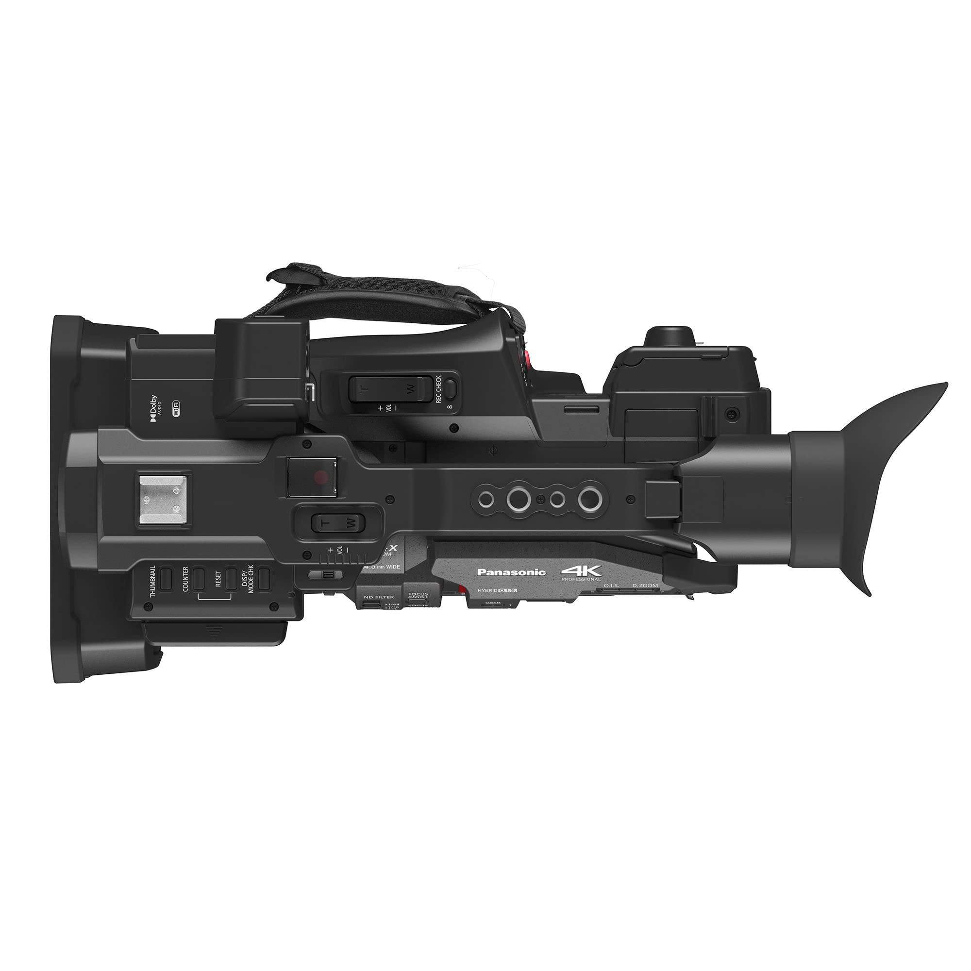 Panasonic Camcorder, Professional Quality 4K 60p, 1.0-inch Sensor, 24.5mm Wide-Angle Lens and Optical 20x Zoom, V-Log, Ethernet, Simultaneous SDI/HDMI Output, HD Live Streaming - HC-X2