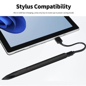 SSS·GRGB Stylus Pen for Microsoft Surface Pro9/8/X/7/6/5/4/3 Surface Go 3/2/1 Surface 3/Laptop/Studio/Book 4/3/2/1 with 4096 Tilt Pressure Palm Rejection Magnetic Attachment Rechargeable, Black