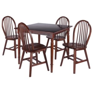 winsome wood mornay dining set, walnut