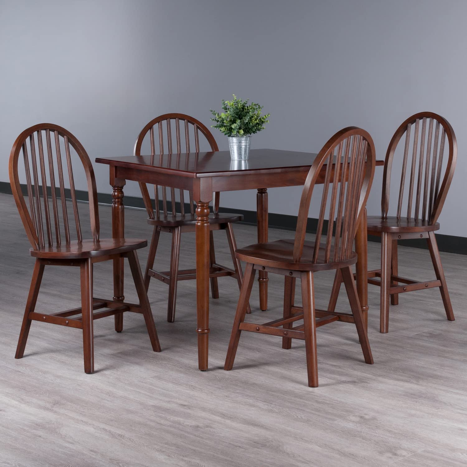 Winsome Wood Mornay Dining Set, Walnut