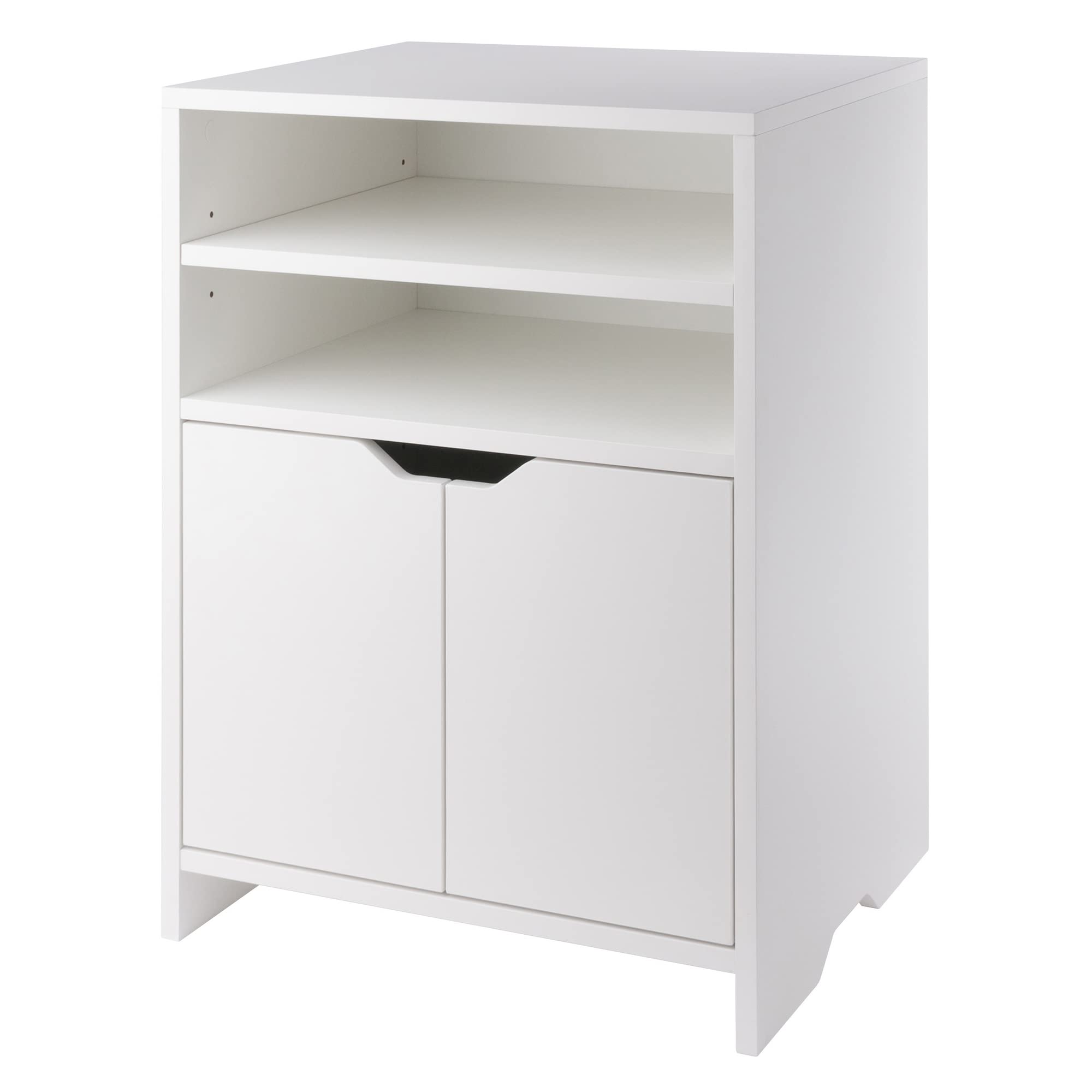 Winsome Wood Nova Storage Cabinet, 1-Drawer with Open Shelf, White