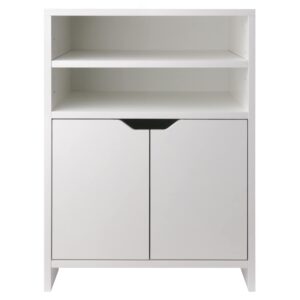 Winsome Wood Nova Storage Cabinet, 1-Drawer with Open Shelf, White