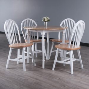 Winsome Wood Sorella Dining Set, Natural/White