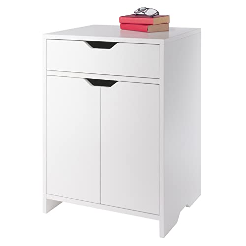 Winsome Wood Nova Storage Cabinet, 1-Drawer, White