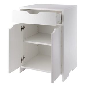 Winsome Wood Nova Storage Cabinet, 1-Drawer, White