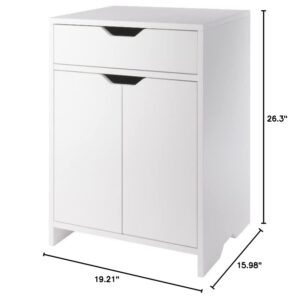 Winsome Wood Nova Storage Cabinet, 1-Drawer, White