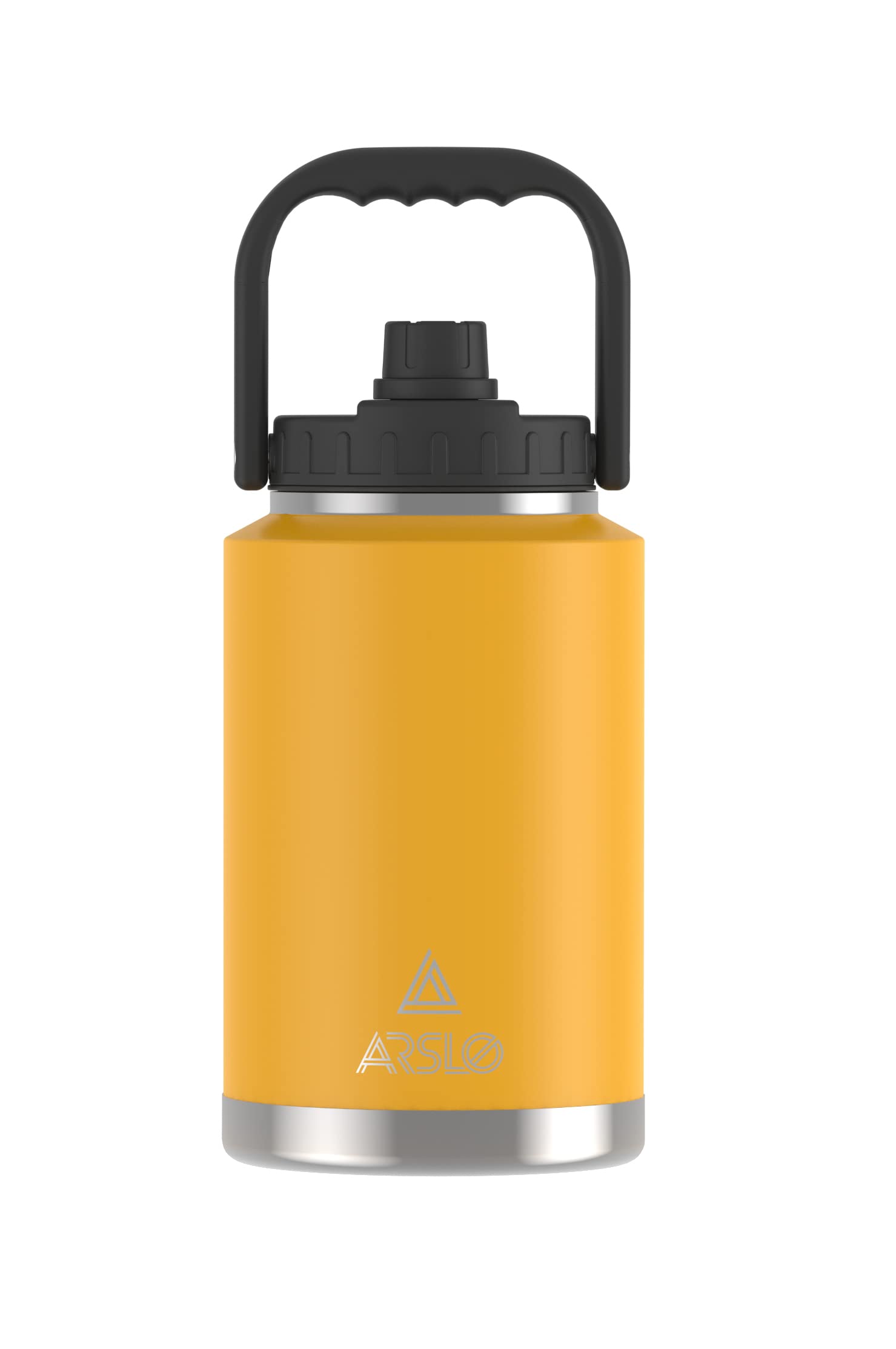 Arslo Gallon Water Jug With Handle, One Gallon Water Bottle Insulated,Stainless Steel Thermos,Large Vacuum Insulated Water Bottle Alpine Yellow(GD)