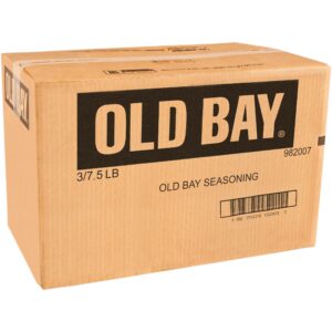 old bay seasoning, 7.5 lb (pack of 3) - three 7.5 pound containers of old bay all-purpose seafood seasoning, perfect for crabs, shrimp, chicken, chowder, pizza, fries and more