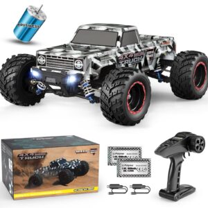 haiboxing 1/12 scale brushless rc cars 903a, 4x4 off-road rc monster truck with fast remote control of 55km/h top speed, hobby grade rtr rc vehicles all terrain for adults, boys