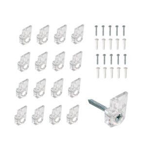 20 set of mirror holder clips, mirror holder clips kit,glass retainer clips kit,glass crystal clear plastic mirror clip ,mirror mounting clip, glass retainer clips