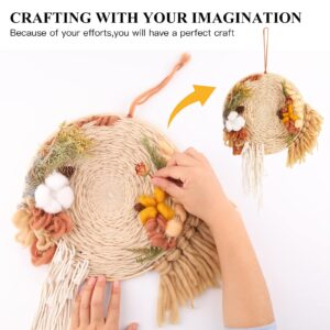 DIY Macrame Mandala Wall Hanging Kit for Adults Beginners with All Supplies, Video Guide Weaving Kit Home Decor, Art Project for Adults Hobbies