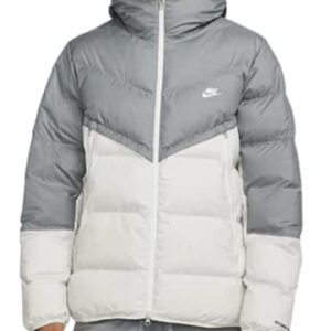 Nike Sportswear Storm-FIT Windrunner Men's PRIMALOFT Puffer Jacket,Smoke Grey/Light Bone/Sail (Medium, Smoke Grey/Light Bone/Sail)