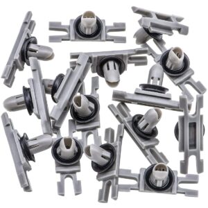 rexka 10pcs exterior roof moulding gutter trim clips compatible with bmw 51137117240 e90 e91 f30 f31 f35