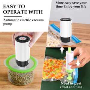 Handheld Vacuum Sealer,7 PCS Portable Food Electric Vacuum Sealing Air Extraction and Inflation Rechargeable Vacuum Sealer Set,Inflating Machines for Basketballs, Balloons and Swimming Rings